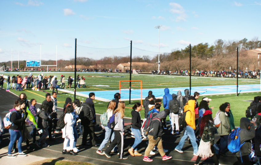 ERHS Student Walkout Protests Gun Violence